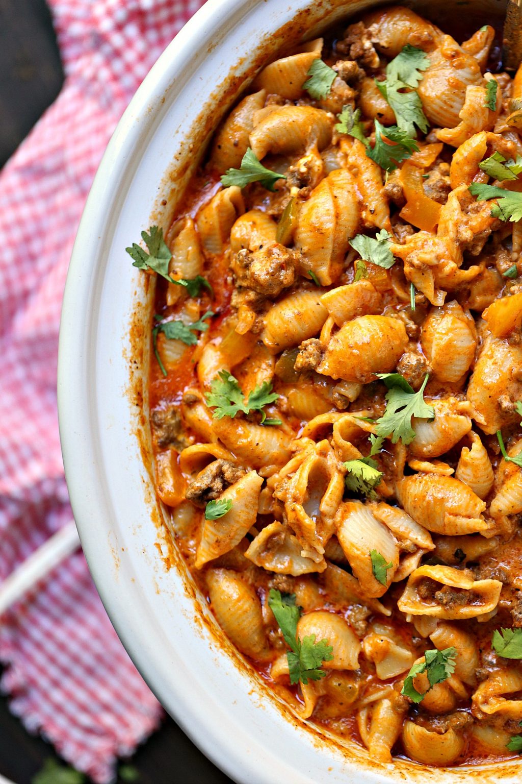 Slow Cooker Taco Pasta