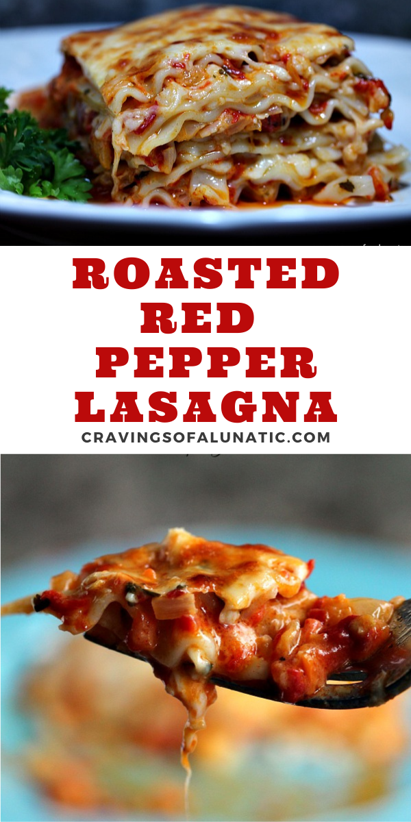 Roasted Red Pepper Lasagna