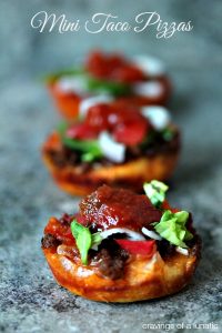 Mini Taco Pizza Bites