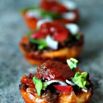 Mini Taco Pizza Bites