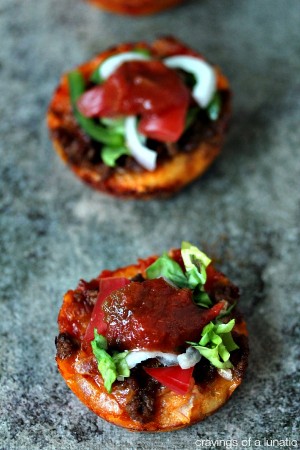 Mini Taco Pizza Bites