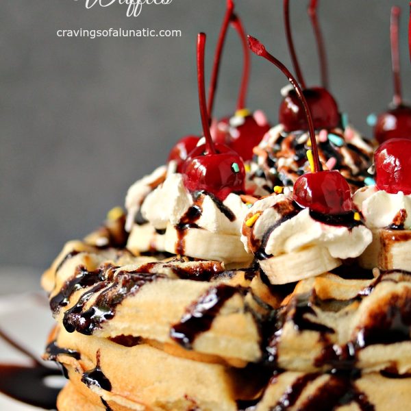Banana Split Waffles