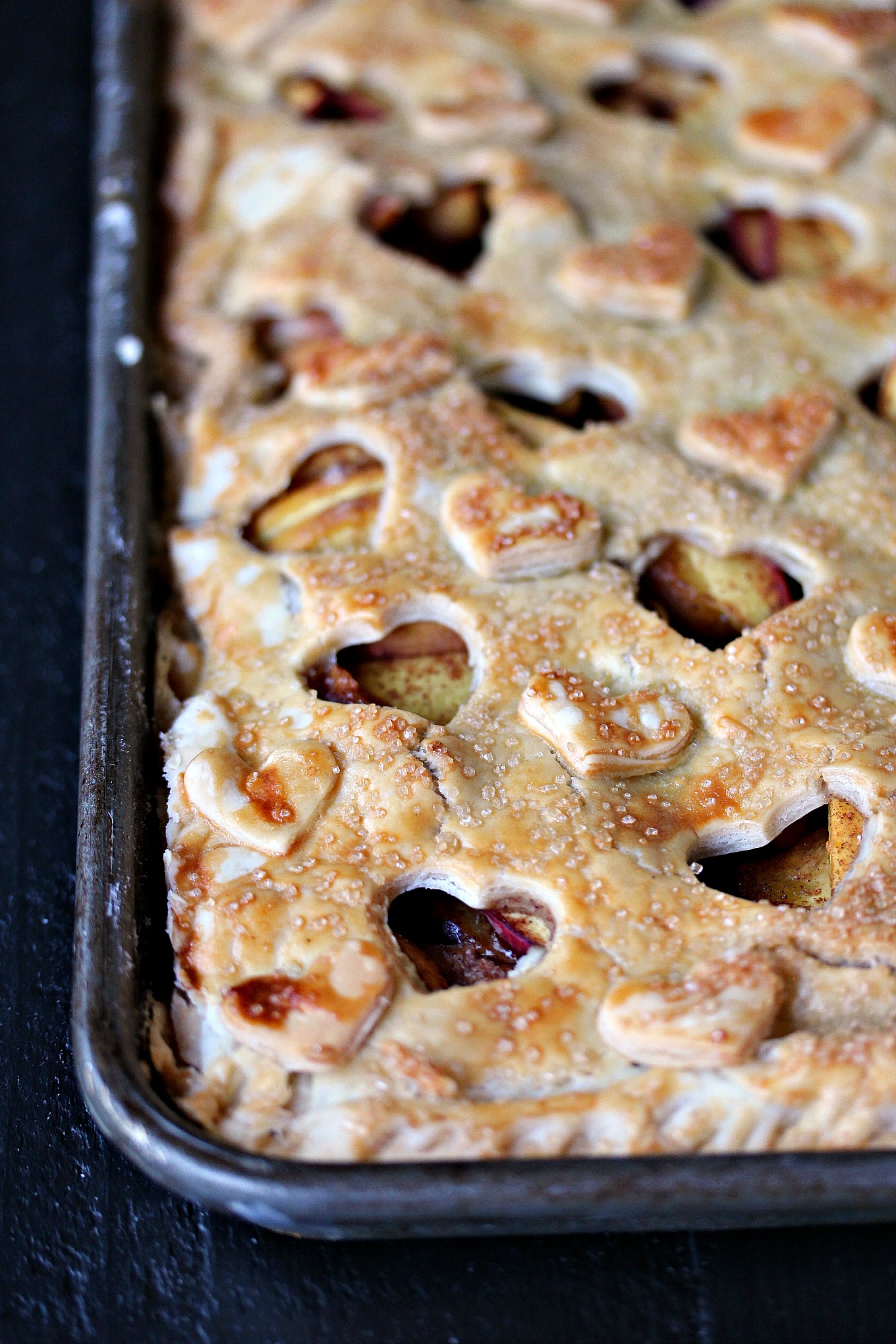 Rustic Peach Slab Pie
