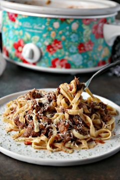 Slow Cooker Short Rib Ragu - Cravings of a Lunatic
