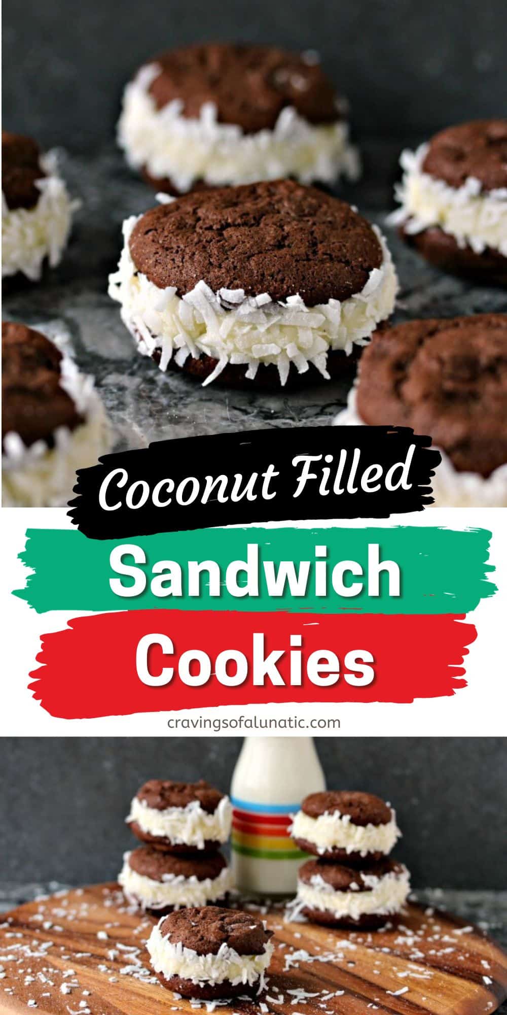Coconut Filled Sandwich Cookies